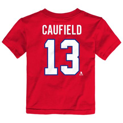 T-shirt rouge pour bébé Cole Caufield #13 des Canadiens de Montréal de