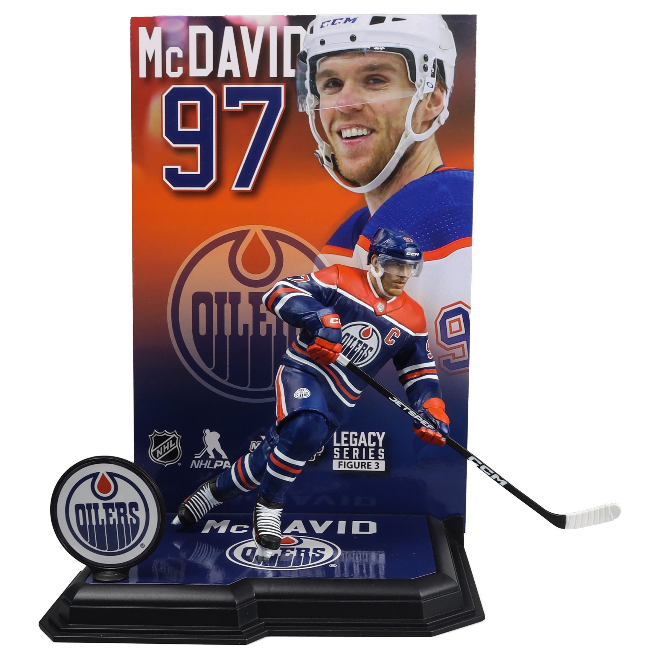 Connor McDavid Edmonton Oilers NHL McFarlane Toys Home Uniform Legacy