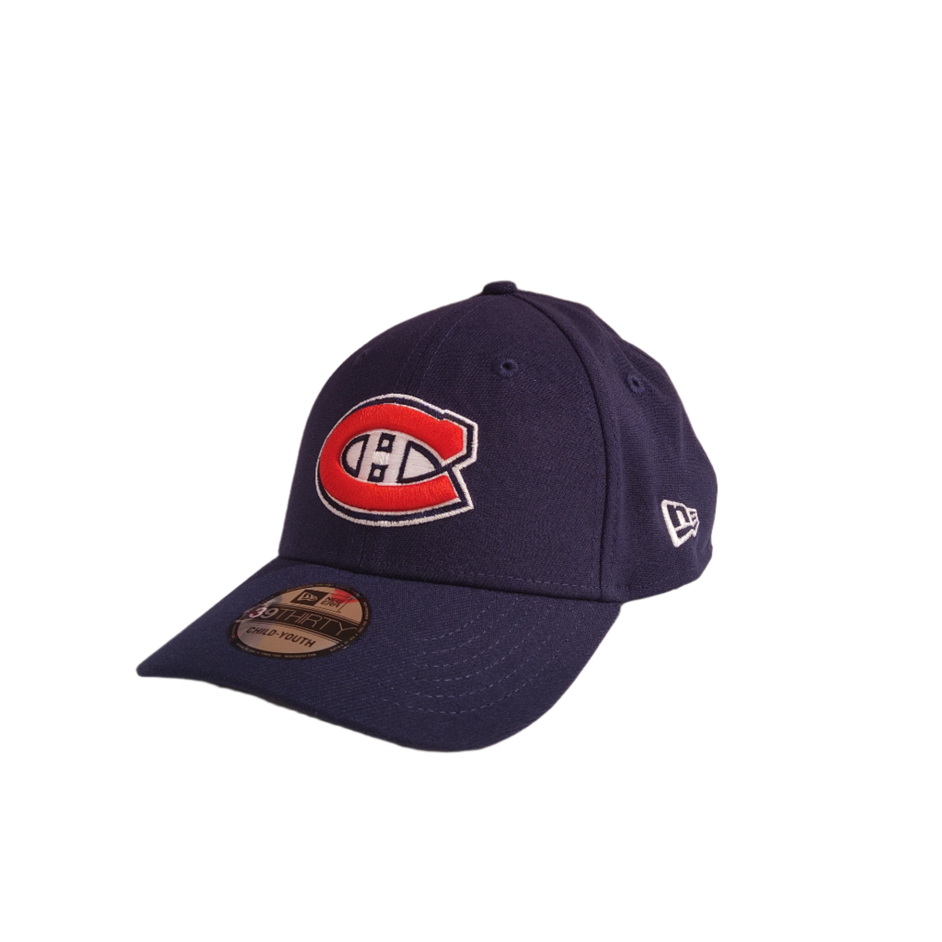 Montreal Canadiens NHL New Era Youth Navy 39Thirty Stretch Fit Hat