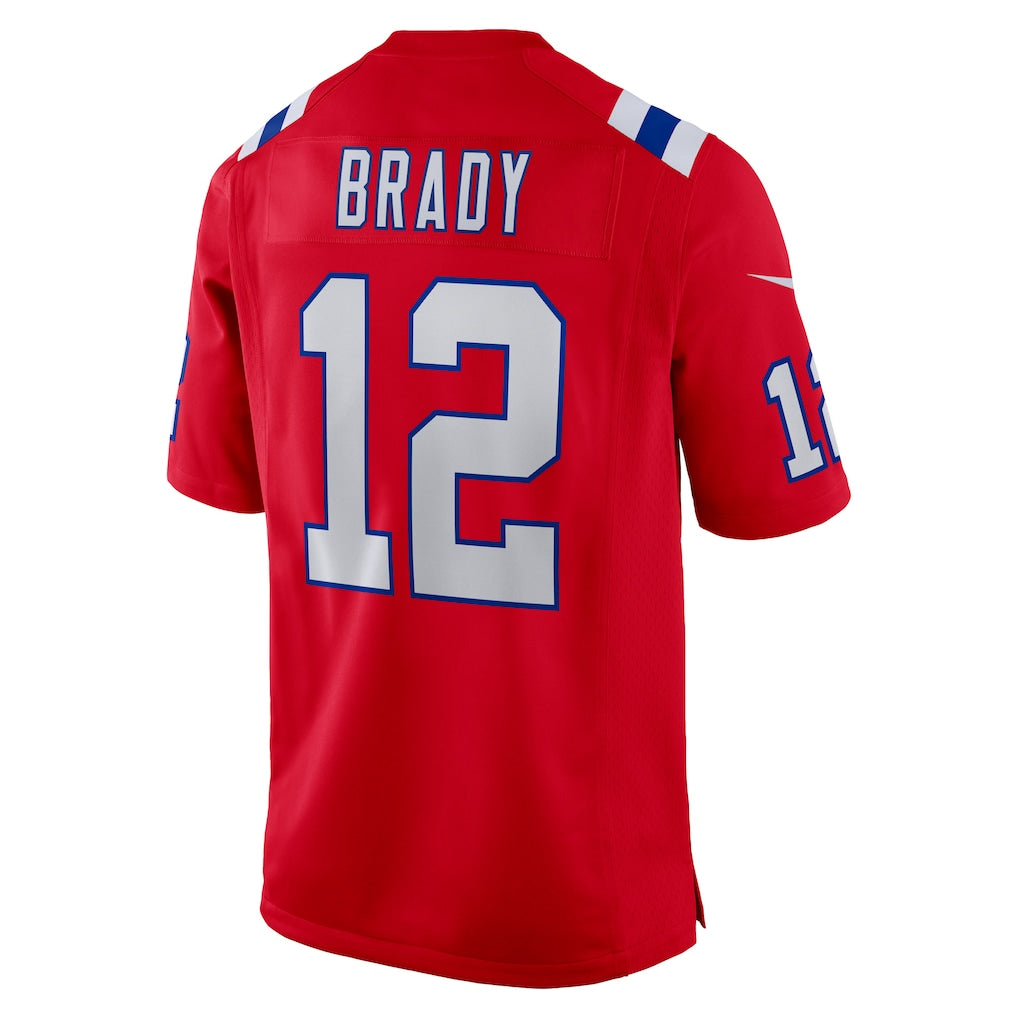 Tom Brady New England Patriots NFL Nike Men's Red Classic Alternate Ga