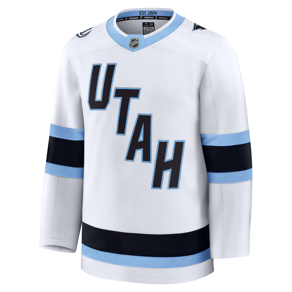 Utah Mammoth NHL Fanatics Branded Men's White Premium Away Jersey