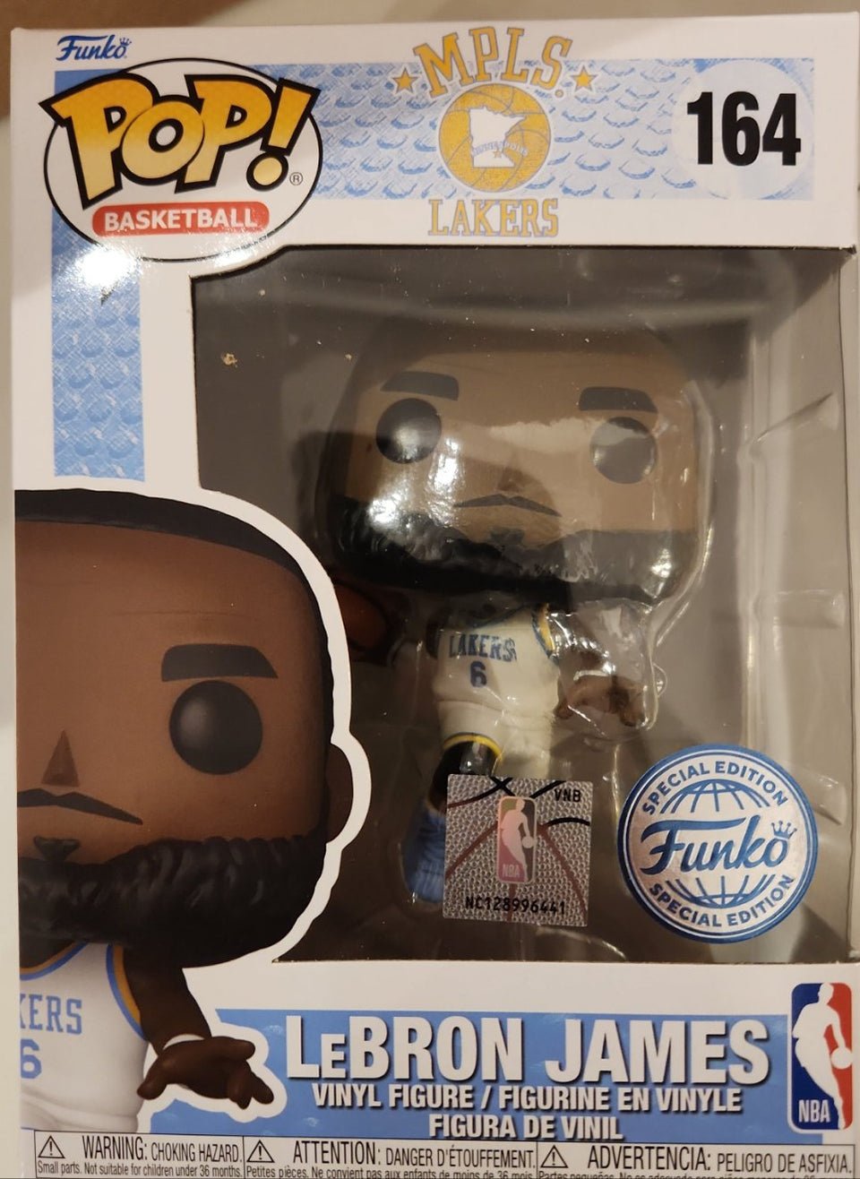 Lebron James Los Angeles Lakers NBA Funko Alternate Uniform POP Vinyl ...