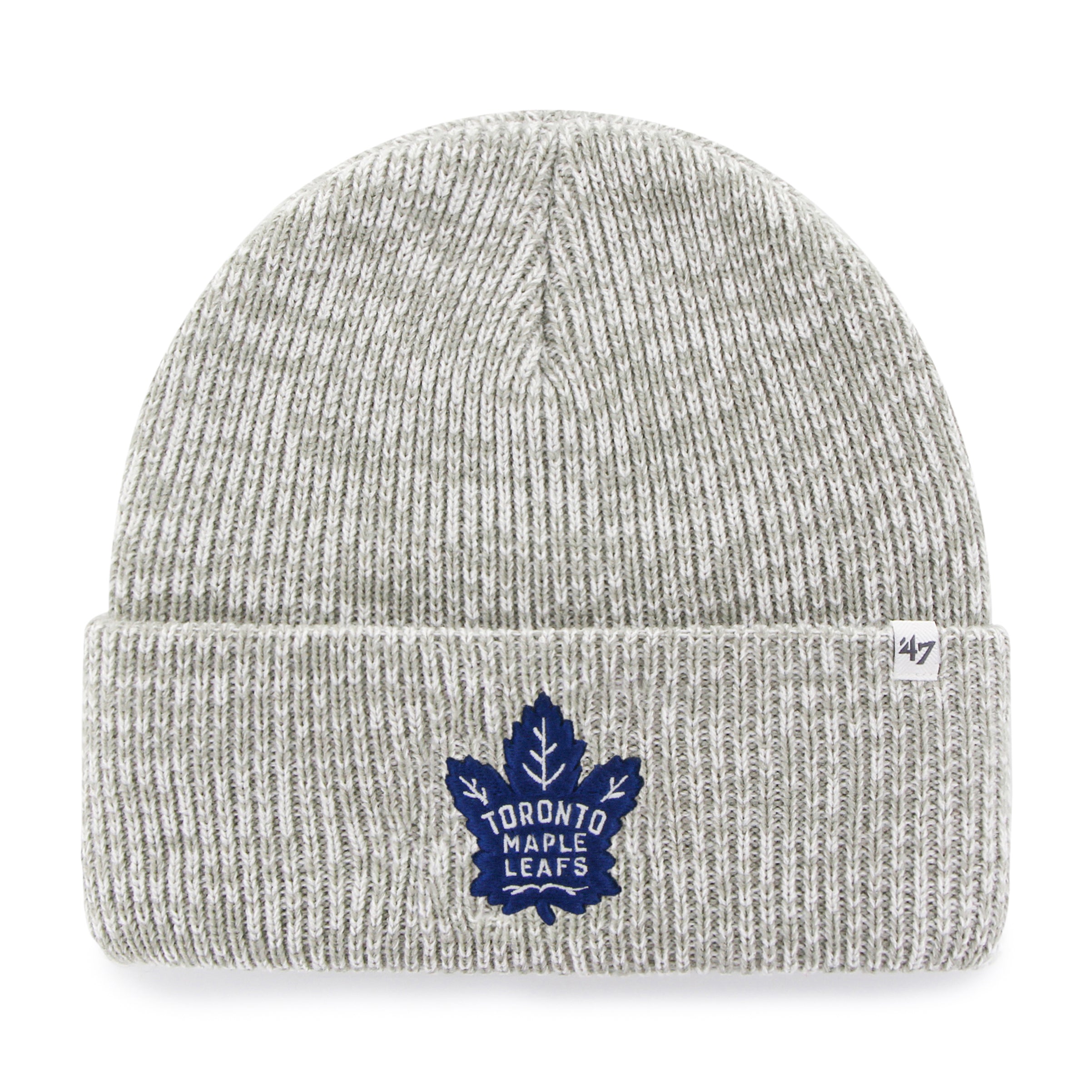 Toronto Maple Leafs NHL 47 Brand Men's Grey Brain Freeze Cuff Knit Hat
