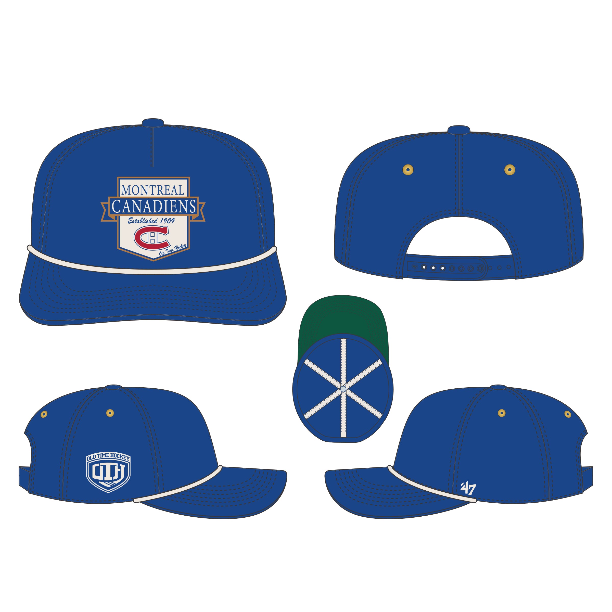 Montreal Canadiens NHL 47 Brand Men's Royal Blue Rafter Sure Shot Hitc