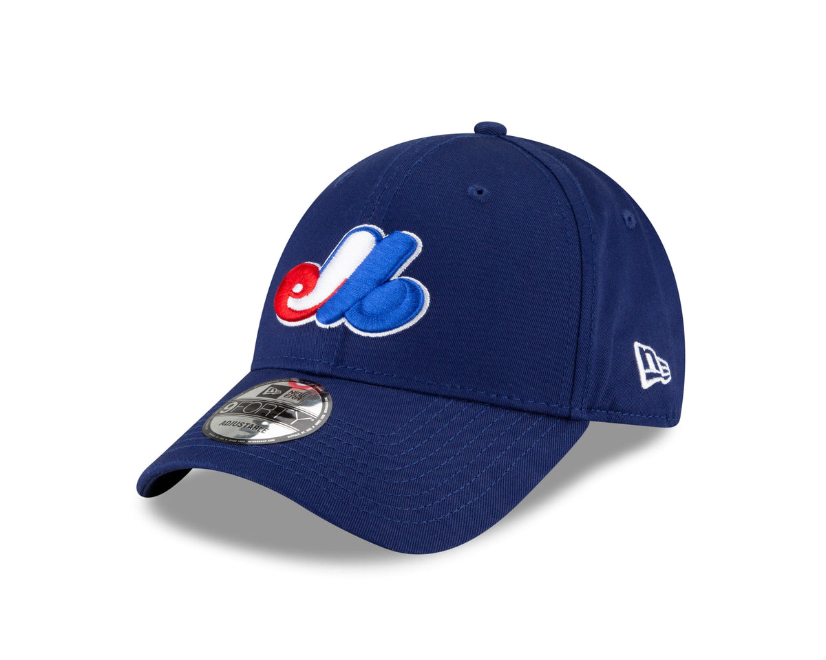 Montreal Expos MLB New Era Men's Navy 9Forty The League Adjustable Hat ...