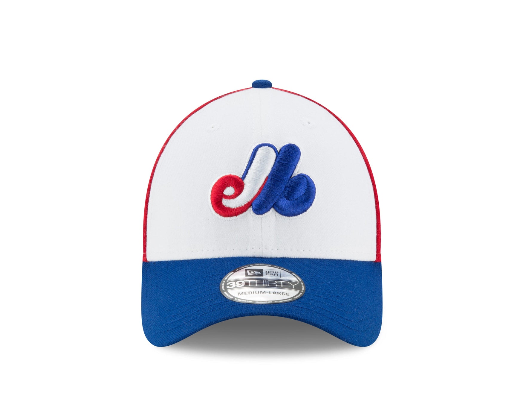Montreal Expos MLB New Era Men's Tricolor 39Thirty Team Classic Stretc ...