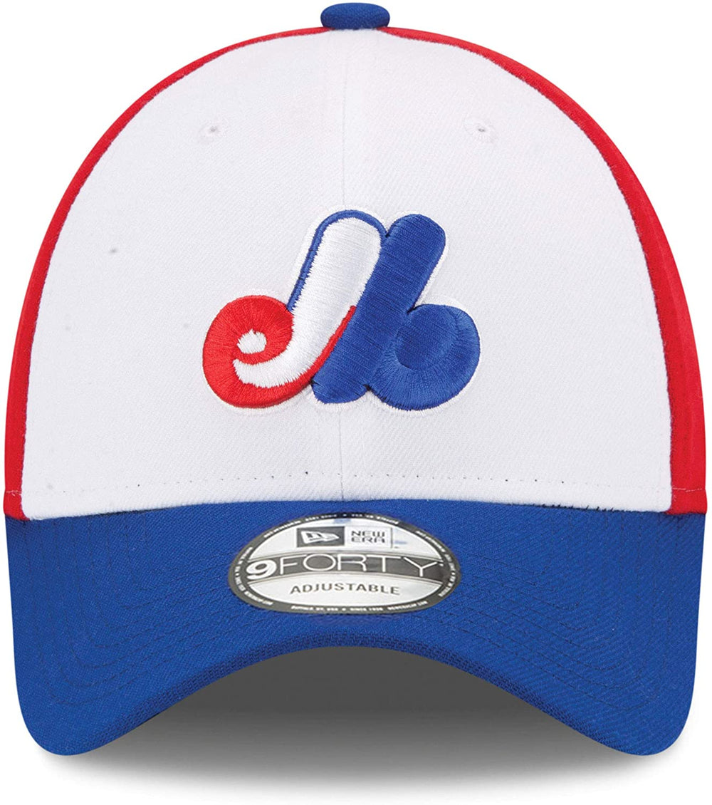 Montreal Expos MLB New Era Men's Tricolor 9Forty Pinch Hitter Adjustab